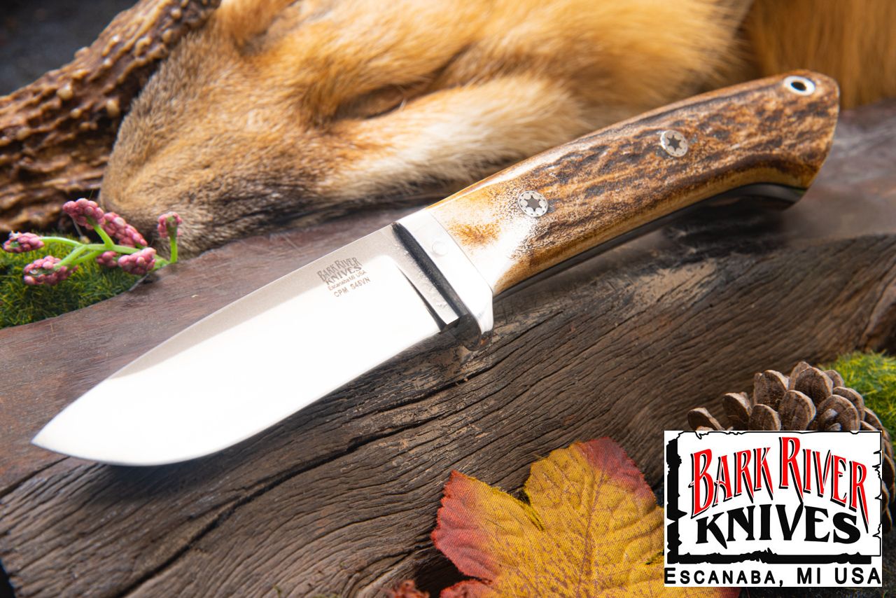 バークリバー クラッシック ドロップポイント ハンター S45VN エルク - ブラック ライナー - モザイクピン #3 – バークリバーナイフ専門店 eナイフjp