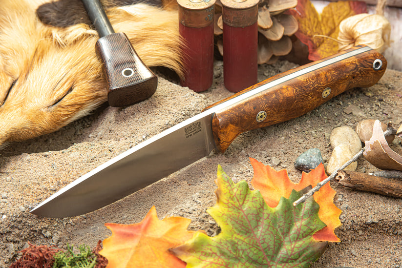 フォックスリバー EXT 1 S45VN デザートアイアンウッドバール ブラックライナー モザイクピン #5 – バークリバーナイフ専門店 eナイフjp